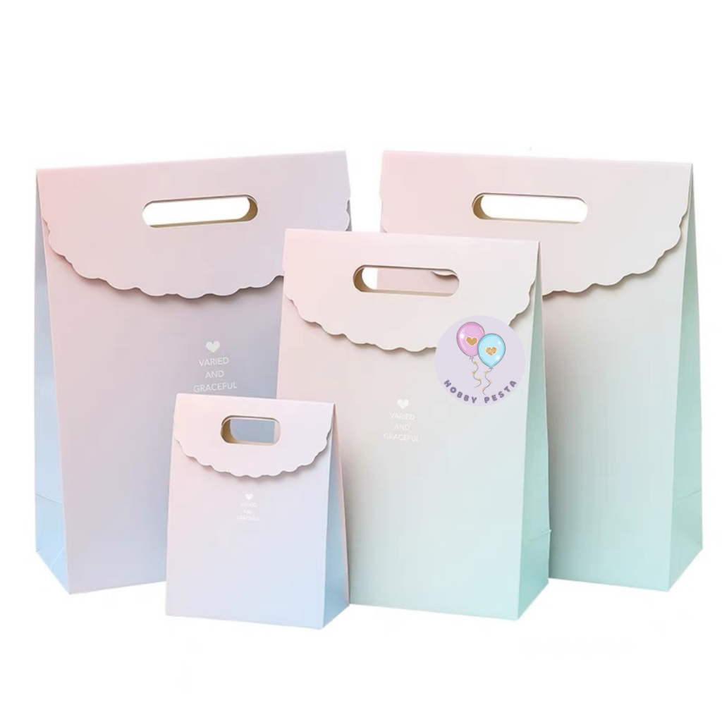 Jual Paper Bag Motif Gradasi / Goodie Bag / Gift Bag / Tas Kado Ulang ...