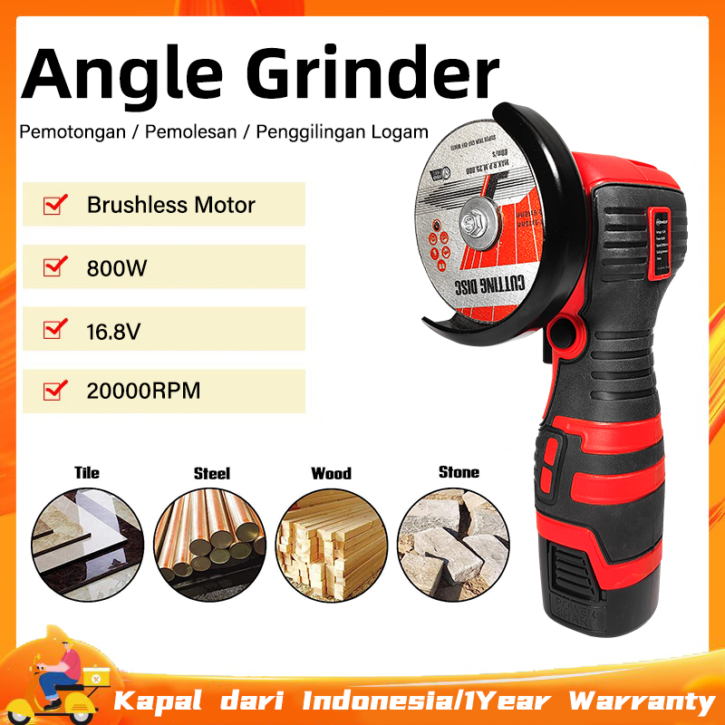 Jual 3inch Mini Angle Grinder Mesin Gerinda Tangan Murah Multifunction ...