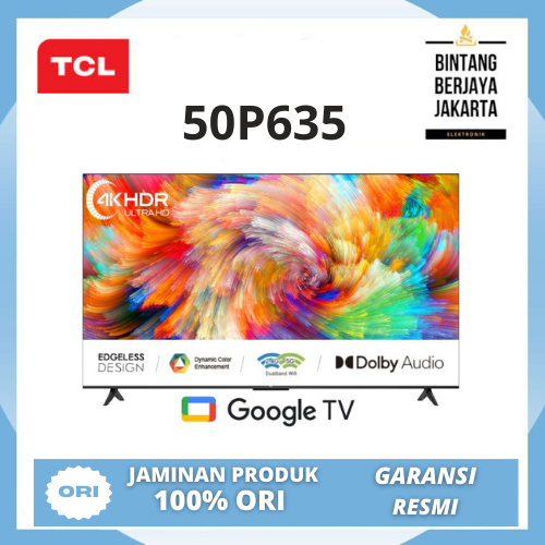 Jual TCL TV UHD 50P635 50 P635 4K GOOGLE TV | Shopee Indonesia