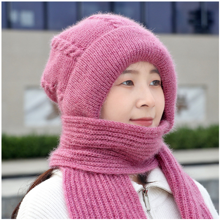 Jual Topi Kupluk Syal Wanita Musim Dingin Bisa Jadi Hijab | Shopee ...