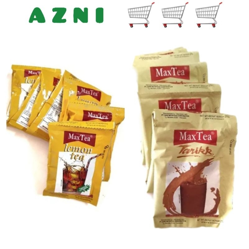 Jual MaxTea Teh Tarik / Lemon Tea Renteng 10 Sachet | Shopee Indonesia