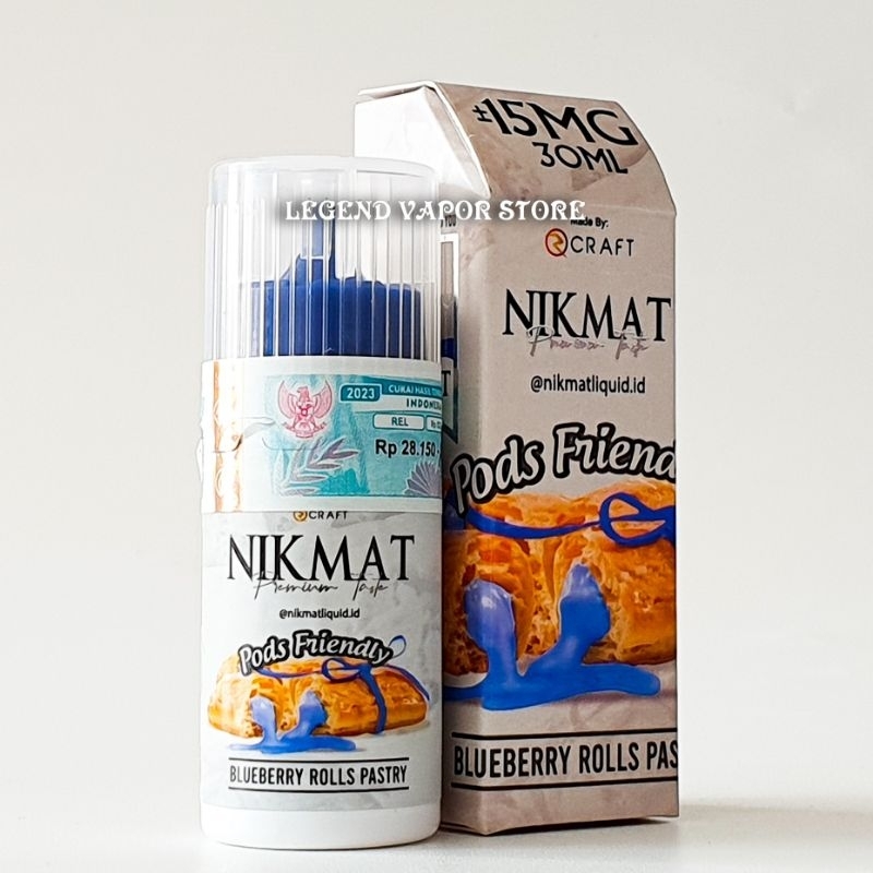 Jual SALT NIC - LIQUID NIKMAT V2 Blueberry Rolls Pastry 30ML 15MG ...