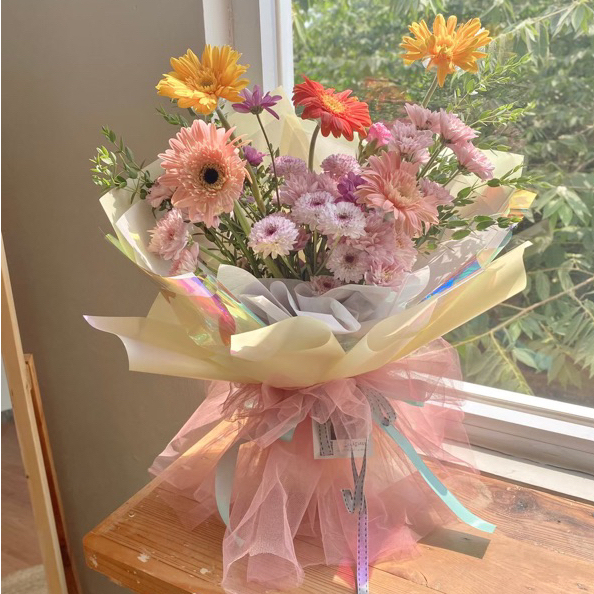 Jual [BUNGA ASLI] BUKET BUNGA ASTER / bunga asli / bunga segar / bunga ...