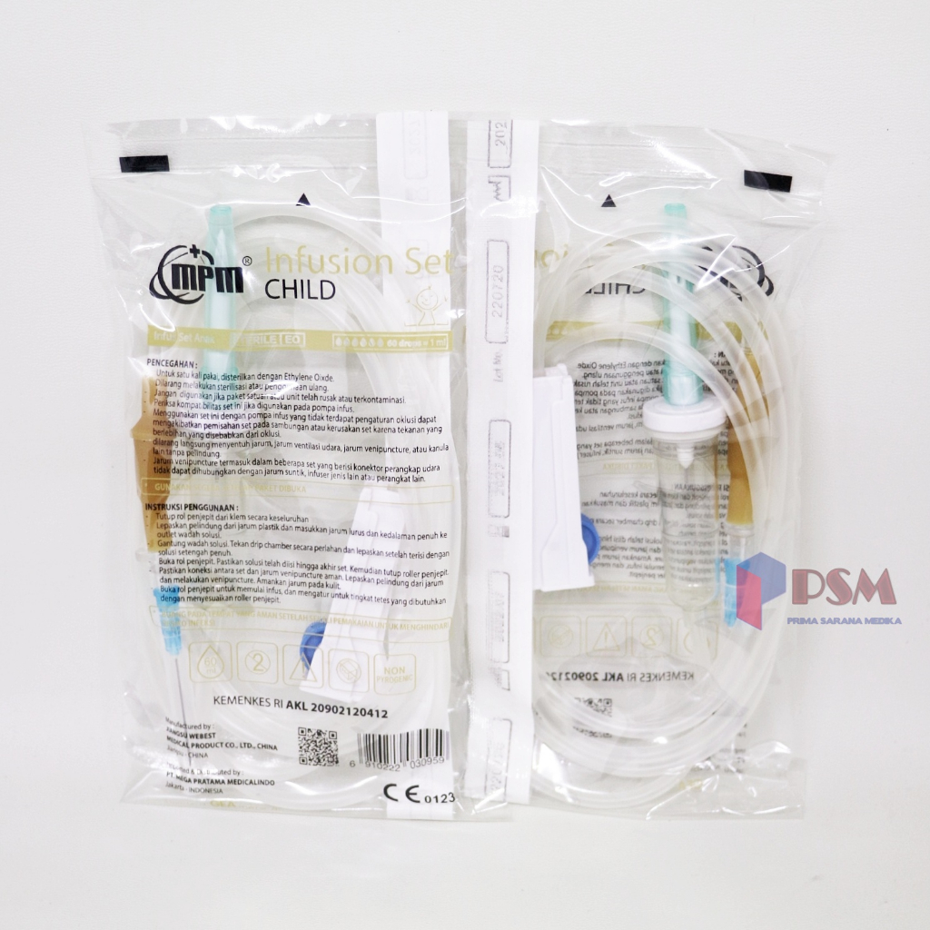 Jual GEA MPM Infusion Set Child Standart Type / Alat Infus Set Anak ...