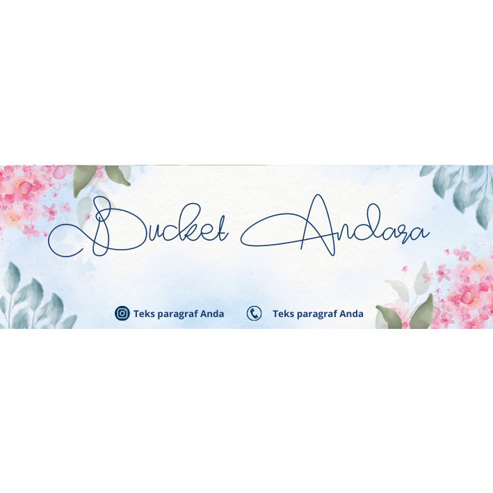 Jual STIKER BUKET / STIKER BOUQET / STIKER BUCKET CUSTOM NAMA BRAND ...