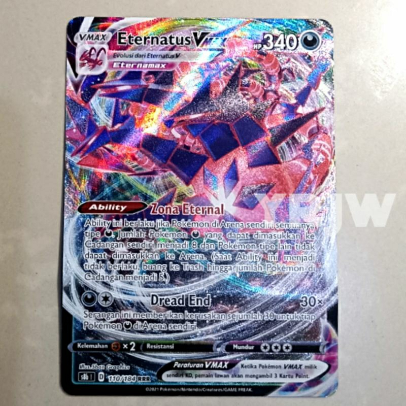 Jual Kartu pokemon v max eternatus vmax card koleksi | Shopee Indonesia