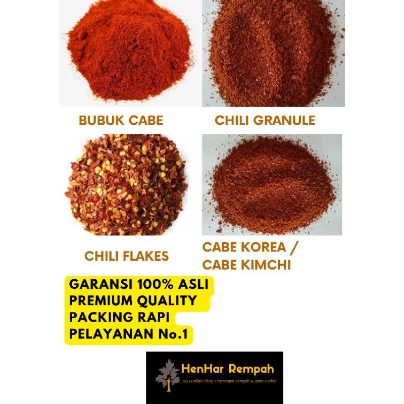 Jual Cabe Bubuk 1 Kg | Cabe Flakes | Cabe Granule | Cabe Kimchi 1 Kg ...