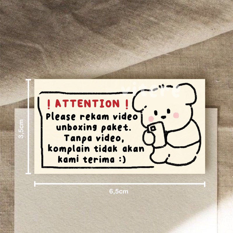 Jual Sticker Segel Unboxing Paket | Sticker Segel Video Unboxing Paket ...