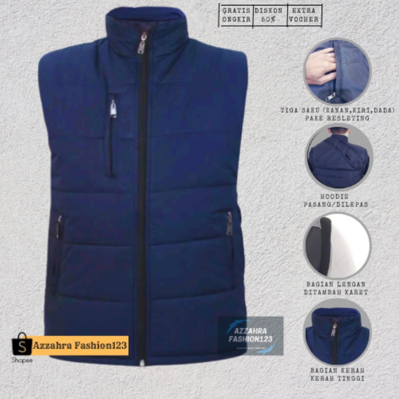 Jual ROMPI POLOS PRIA DEWASA ADVENTURE / JAKET VEST PARASUT PELINDUNG ...