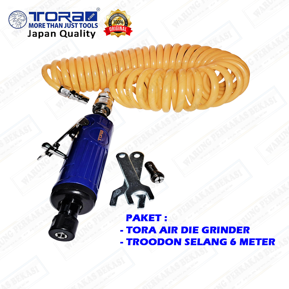 Jual PAKET TORA Taiwan Air Die Grinder 1/4" 3mm - 6mm Mesin Gerinda Bor ...