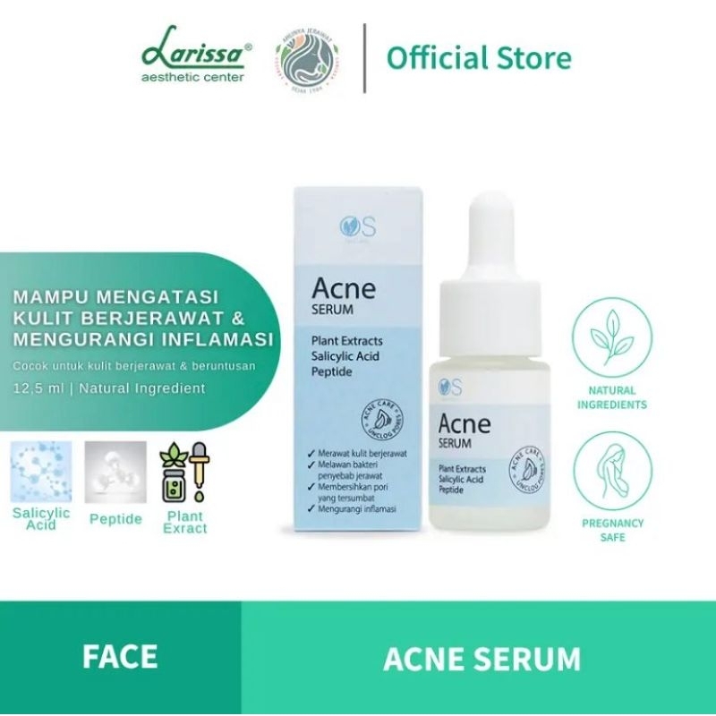 Jual Larissa Serum Acne (untuk kulit berjerawat dan beruntusan) | Shopee Indonesia