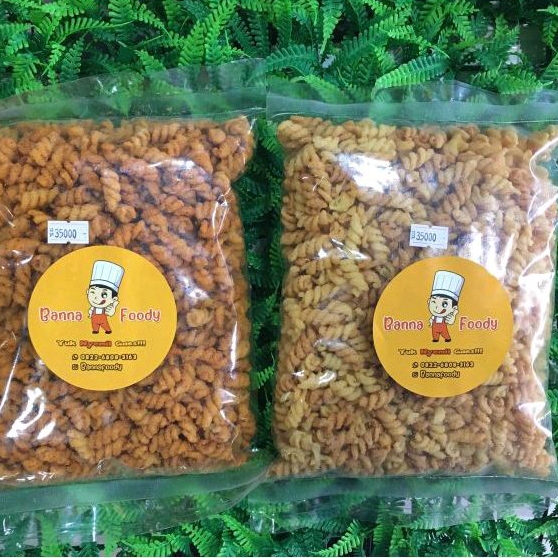 Jual MAKARONI SPIRAL ISI 500 GRAM | Banna Foody | Snack Viral | Shopee ...