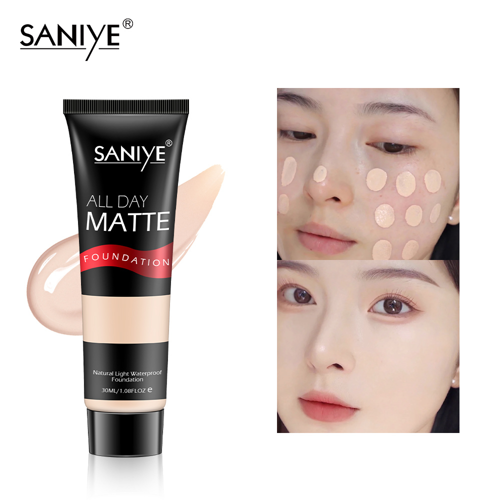 Jual SANIYE [ BPOM ] Matte Foundation Poreless Foundation Cream ...