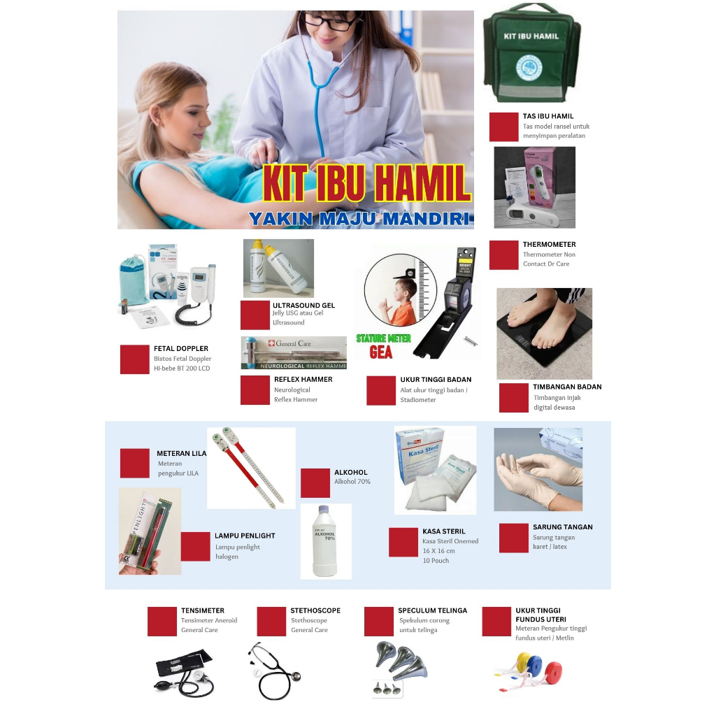 Jual Paket KIT IBU HAMIL / BIDAN KIT Standar Lengkap | Shopee Indonesia