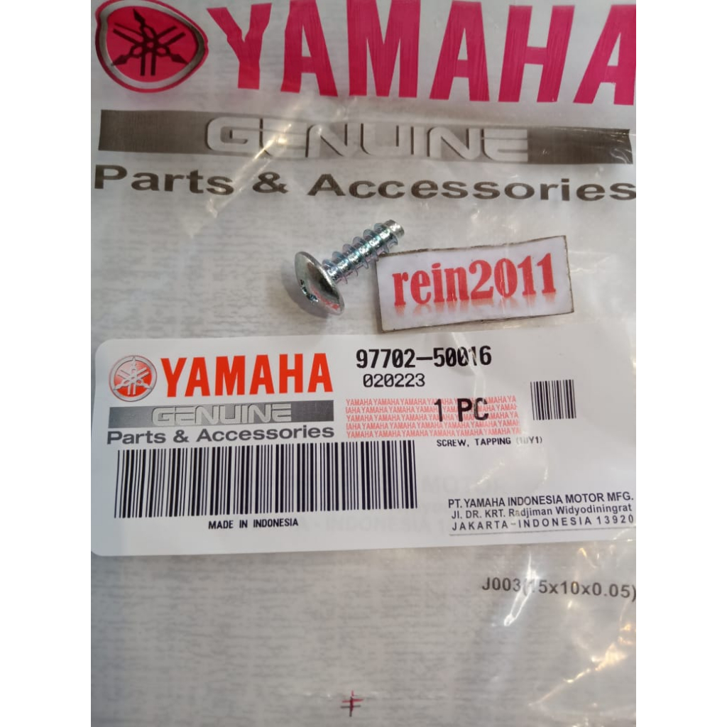 Jual BAUT BODY BODI SEKRUP BODI ASLI ORI YAMAHA 97702 50016 | Shopee ...