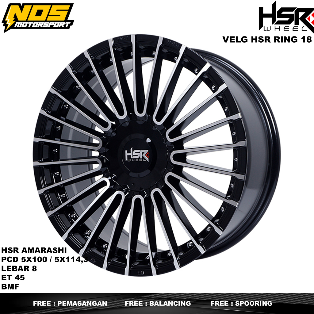 Jual VELG RACING UNTUK ALPHARD RING 18 LUBANG 5 MODEL JARI JARI LEBAR 8 WARNA BMF | Shopee Indonesia