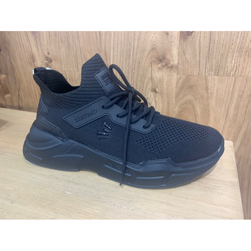 Jual Sepatu 3Second all black | Shopee Indonesia