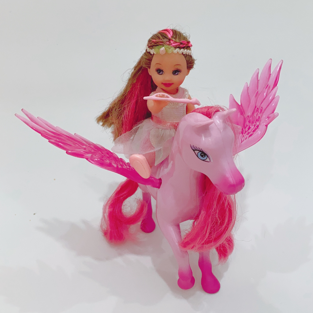 Jual Boneka Barbie Magic of Pegasus Kelly Rose dan Kuda Pegasus Pink ...