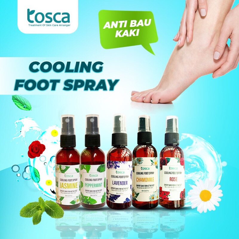 Jual Tosca Cooling Foot Spray Semprot Bau Kaki | Shopee Indonesia