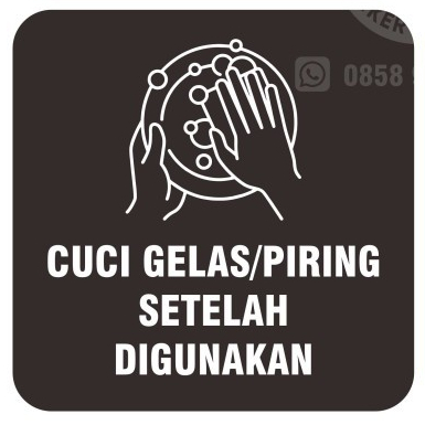 Jual STIKER VINYL CUCI PIRING SETELAH DIGUNAKAN (DIJUAL SATUAN ...