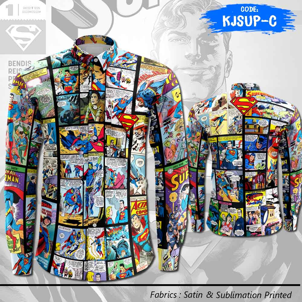 Jual KEMEJA KOMIK SUPERHERO DC & MARVEL COMIC | Shopee Indonesia