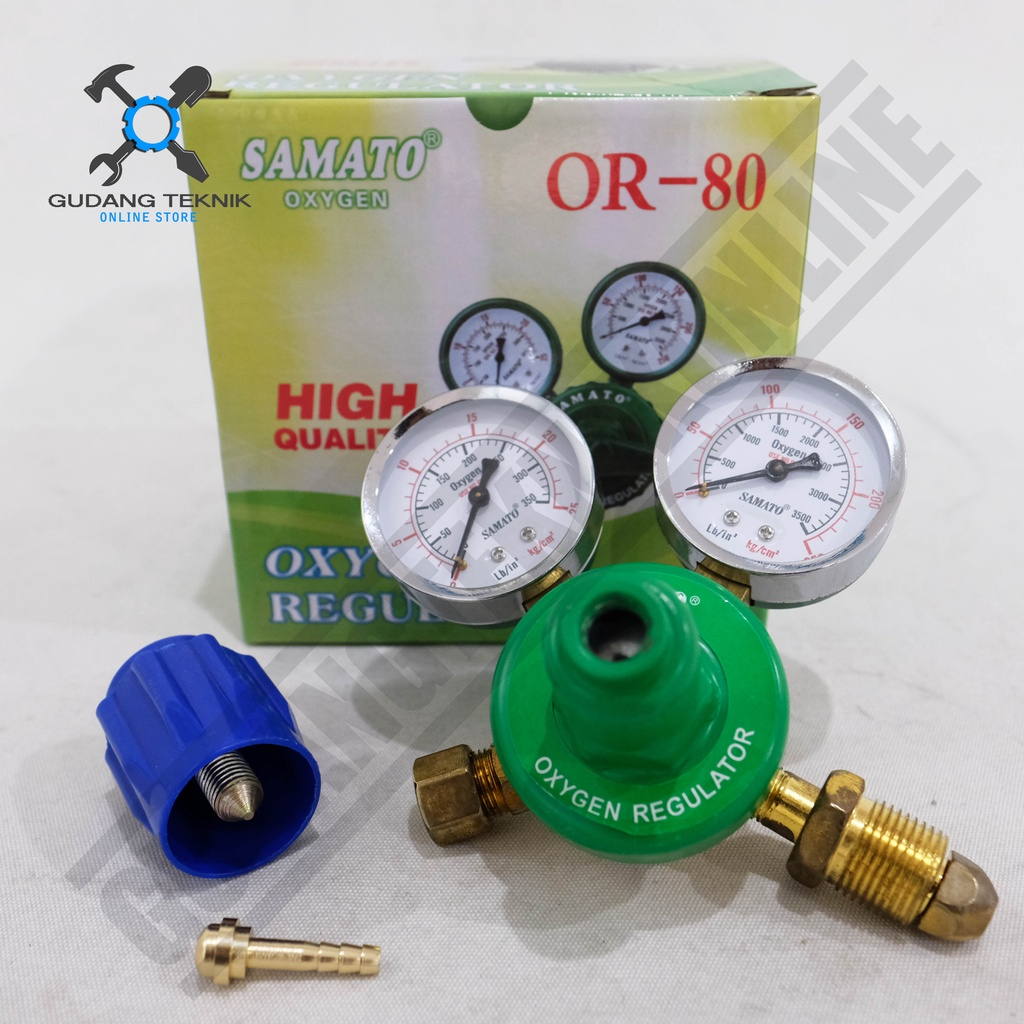 Jual Regulator Las Oksigen OR80 SAMATO / Indikator Angin Tabung Gas ...