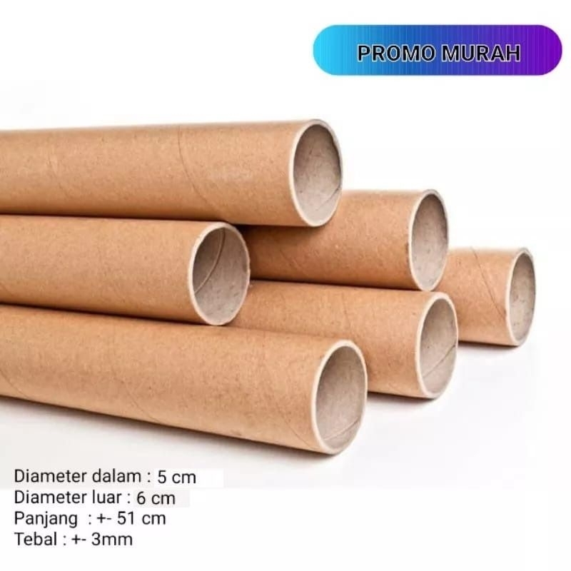 Jual PAPER CORE / PAPER TUBE / SELONGSONG PACKING / PACKING TABUNG / KARTON BULAT | Shopee Indonesia