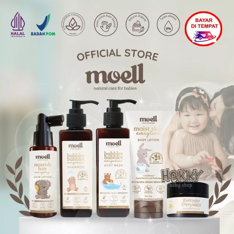 Jual Moell Body Wash | Body Lotion | HairLotion | Shampoo | Balm ...