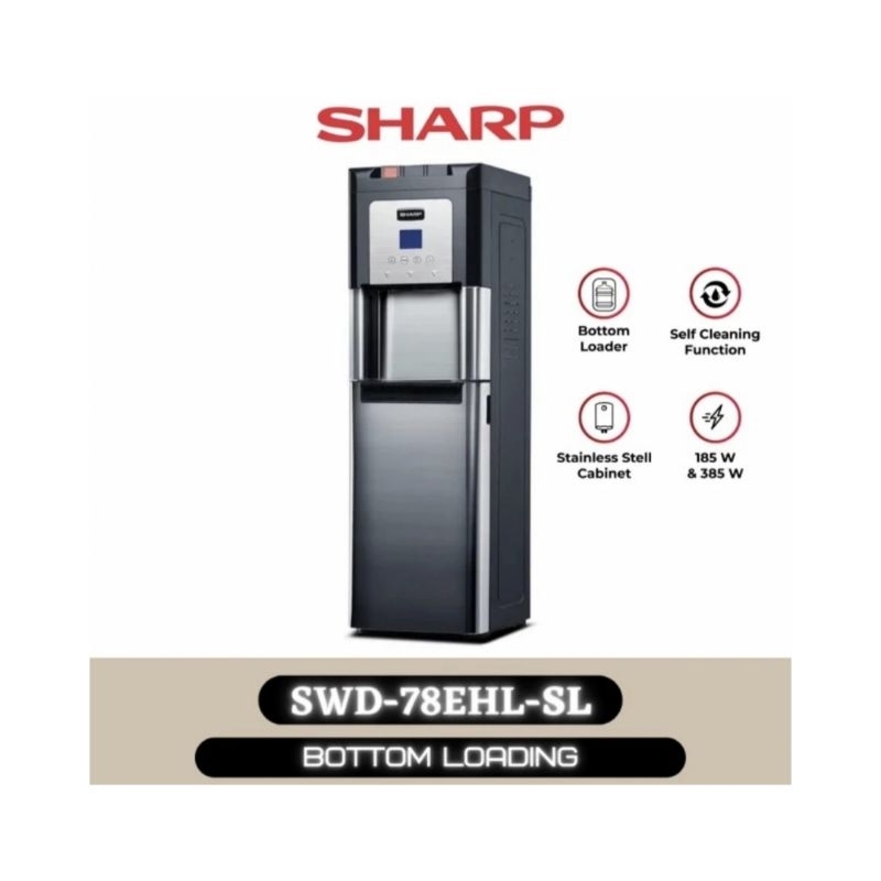 Jual Dispenser Sharp Galon Bawah SWD-78EHL | Shopee Indonesia