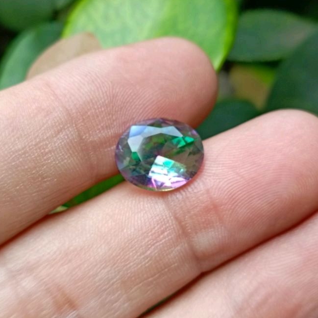 Jual Batu Permata MYSTIC Quartz Rainbow Pelangi | Shopee Indonesia
