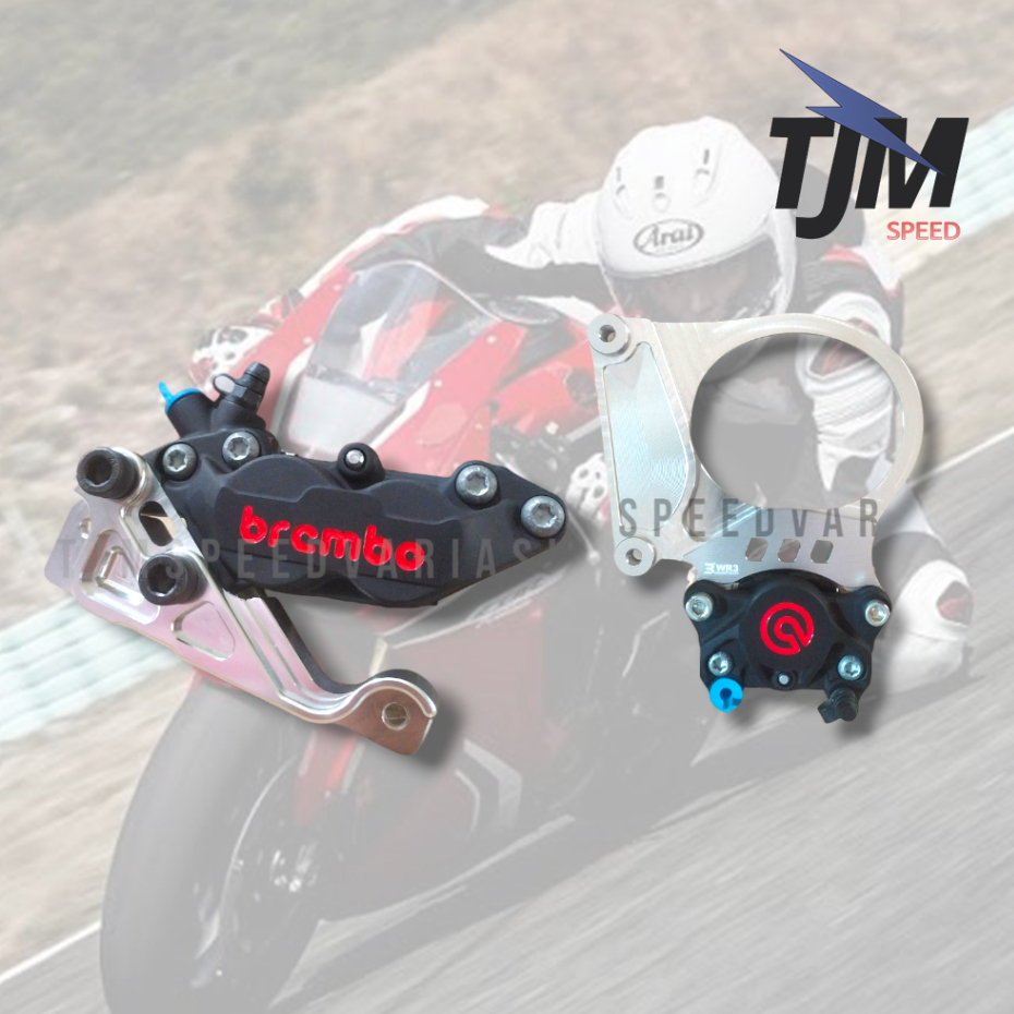 Jual Paket Kaliper Brembo 4P 2P Black + Breket Kaliper Depan Belakang ADV 160 WR3 Mj-Pro 260 MM ...