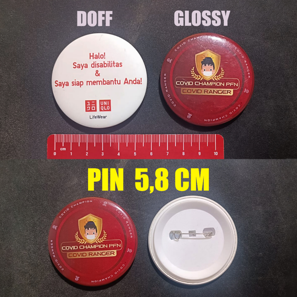 Jual HARGA GROSIR PIN PLASTIK D = 5,8 CM | Shopee Indonesia
