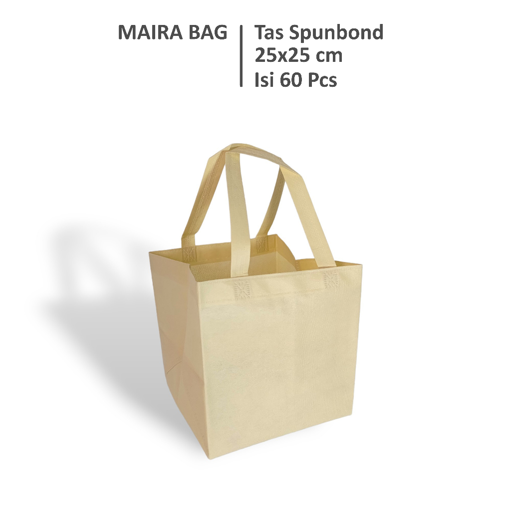 Jual (60 Pcs) Tas Hajatan 25x25 cm / Tas Box Nasi / Tas Spunbond | Shopee Indonesia