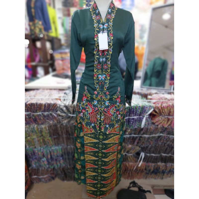 Jual kebaya encim/stelan kebaya modern/rok encim/stelan encim lengan ...