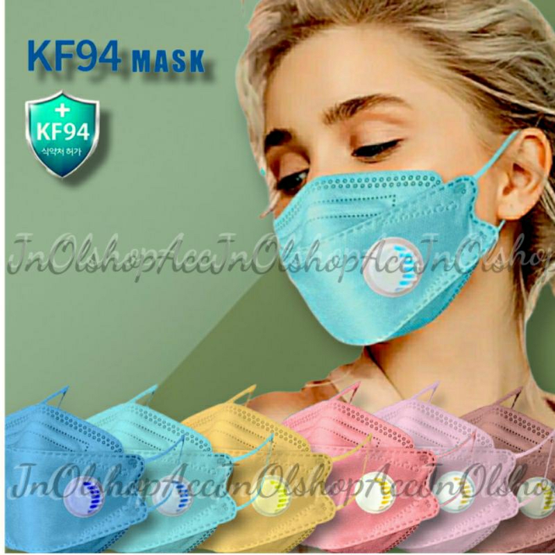 Jual Masker KF94 Filter Respirator Warna Premium Quality | Shopee Indonesia