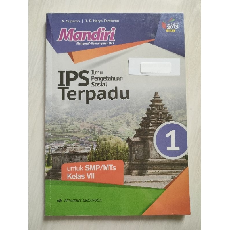 Jual Buku IPS Terpadu Erlangga kelas 7 SMP edisi revisi | Shopee Indonesia