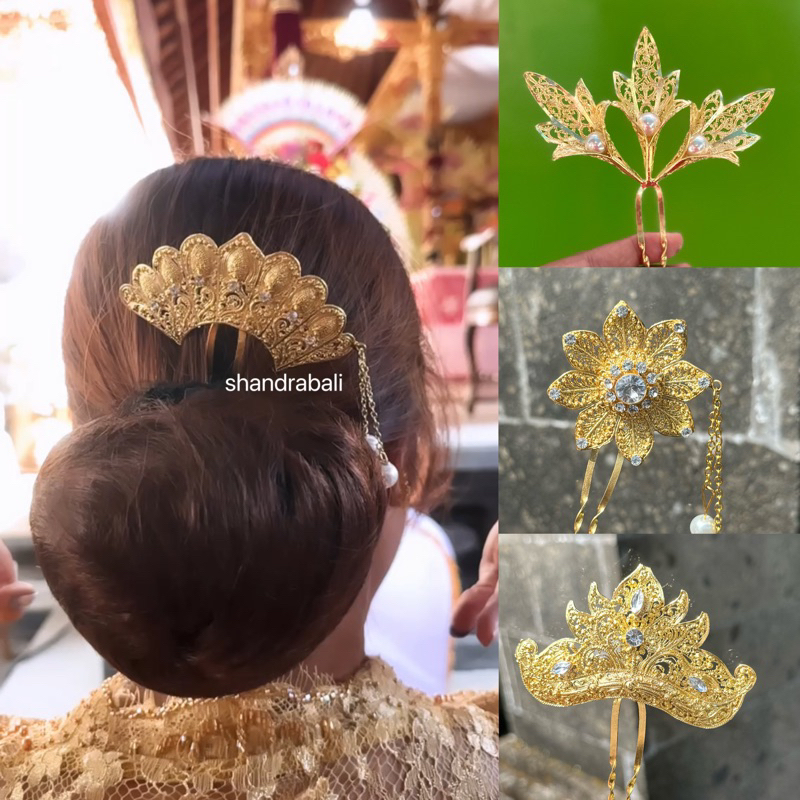 Jual Cucuk Tusuk Konde Mutiara Bunga Kendari Alpaka Kebaya Bali Murah ...