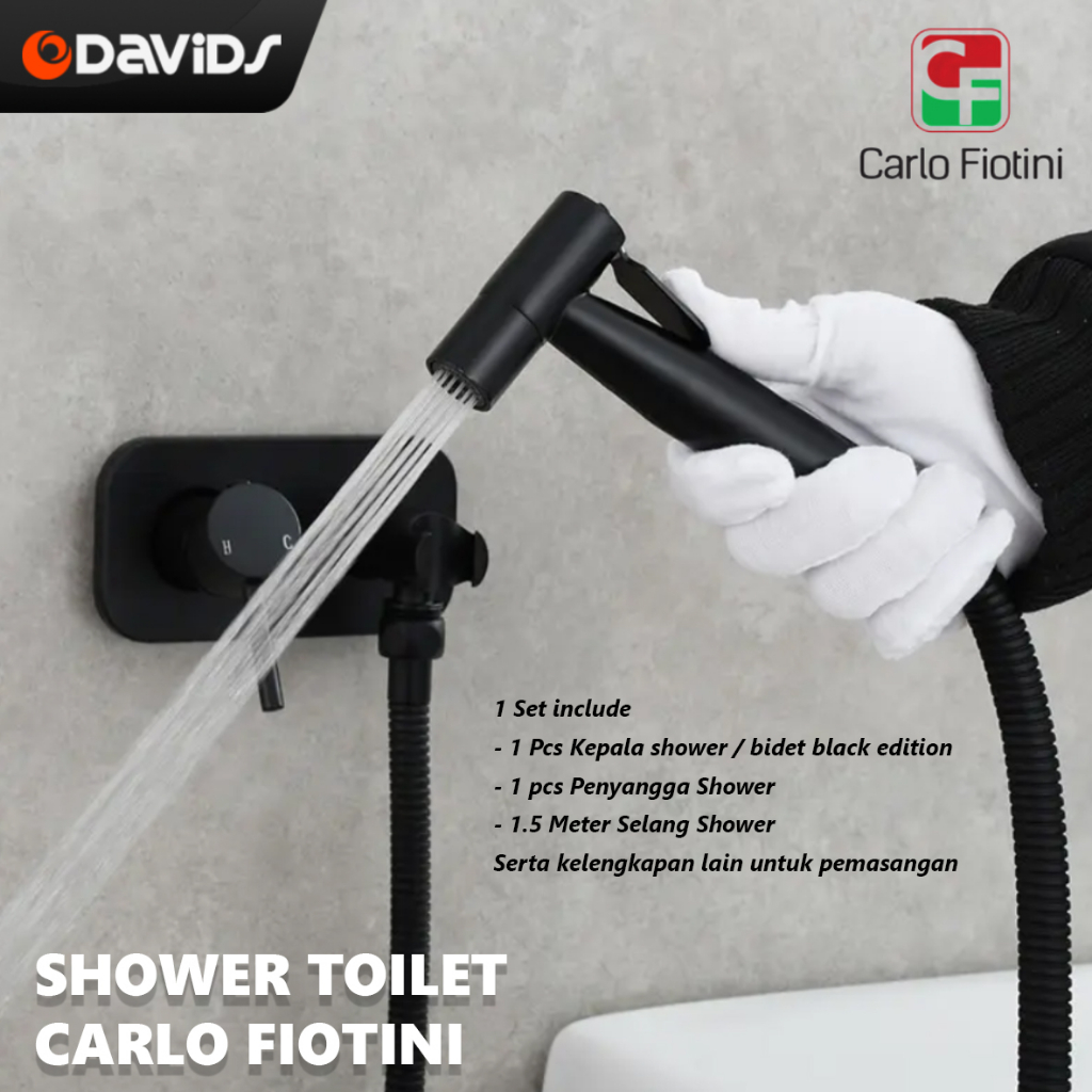 Jual Jet Shower Toilet Closet Kloset Bidet Fiotini Stainless Hitam 304 ...