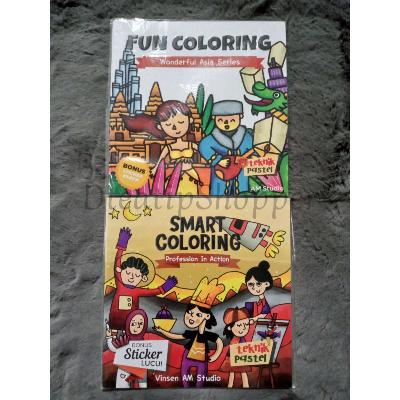 Jual Buku Mewarnai Anak - Fun Coloring / Smart Coloring | Shopee Indonesia