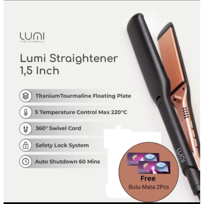 Jual Catokan Rambut / Catok Rambut Lumi Professional Straightening ...