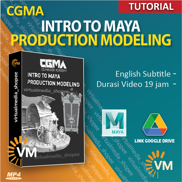 Jual TUTORIAL CGMA INTRO MAYA TO PRODUCTION 3D MODELING TOPOLOGY UV UNWRAPING OBJECT BASIC ...