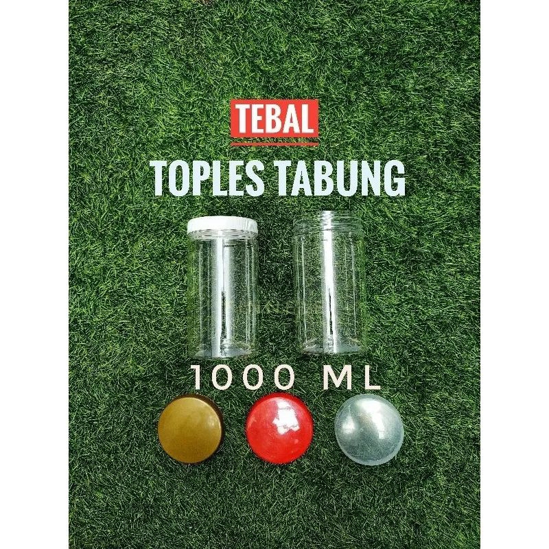 Jual Toples plastik tabung silinder 800ml 1000ml 1L 1 Liter 1300ml 1.3L clear transparan natural ...