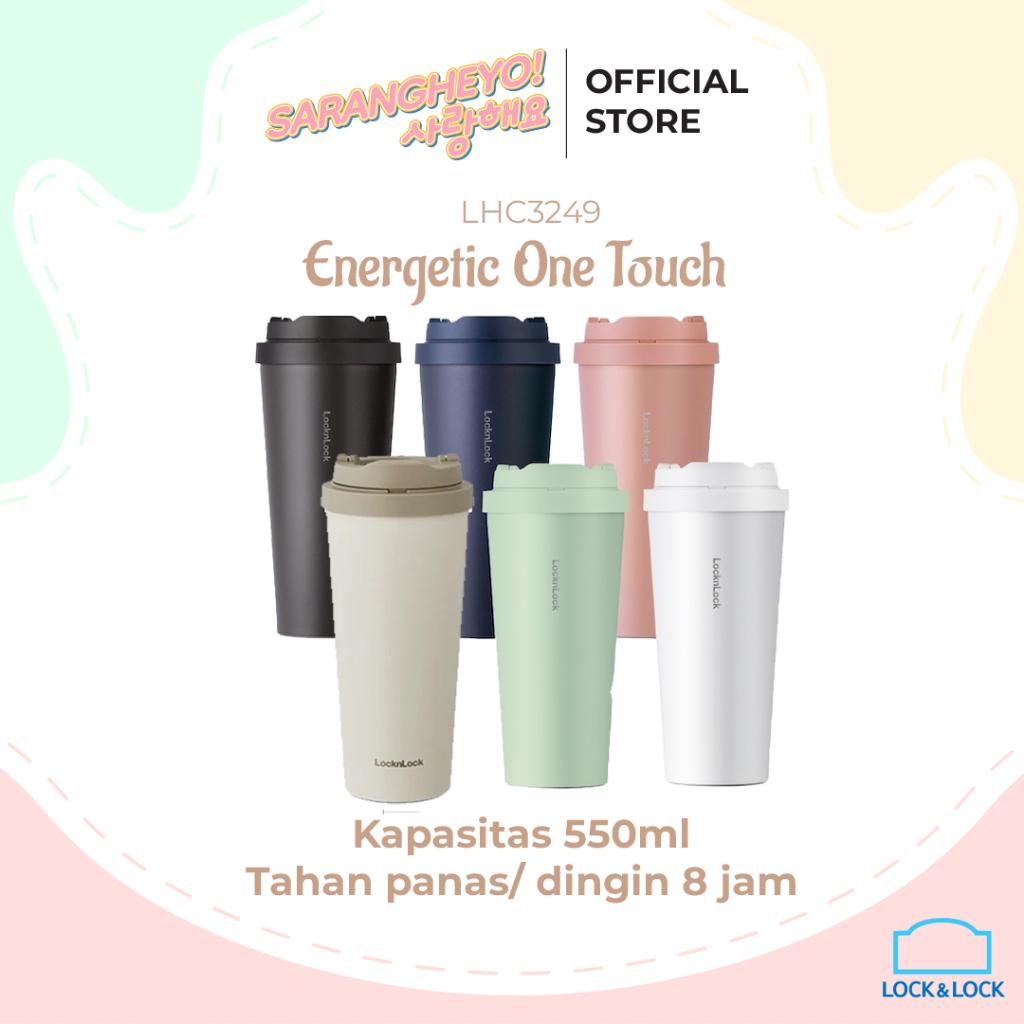 Jual LocknLock Termos Botol Air Minum Energetic One ClipTouch Tumbler ...