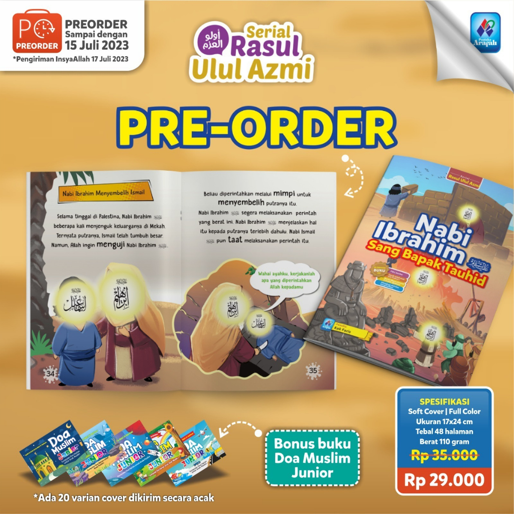 Jual Serial Rasul Ulul Azmi Nabi Ibrahim Sang Bapak Tauhid Puztaka ...