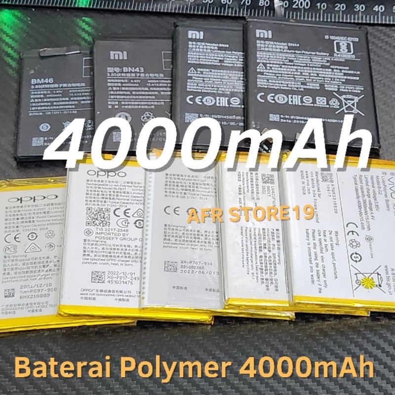 Jual Battery Batre Baterai Polymer 4000mAh/4900mAh | Shopee Indonesia