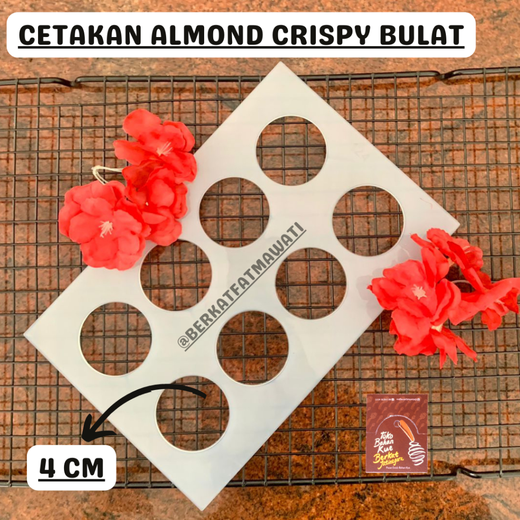 Jual CETAKAN KUE / CETAKAN ALMOND CRISPY BULAT / CETAKAN COOKIES ...