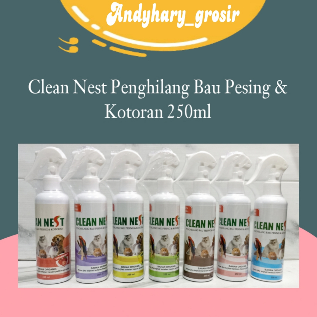 Jual Clean Nest Spray Penghilang Bau Pesing & Kotoran 250ml | Shopee Indonesia