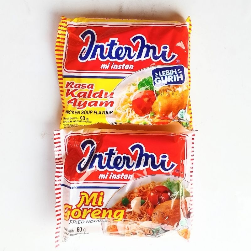 Jual Intermi Mi Instant Goreng | Rasa Kaldu Ayam 60 gr [ 5 BUNGKUS ...