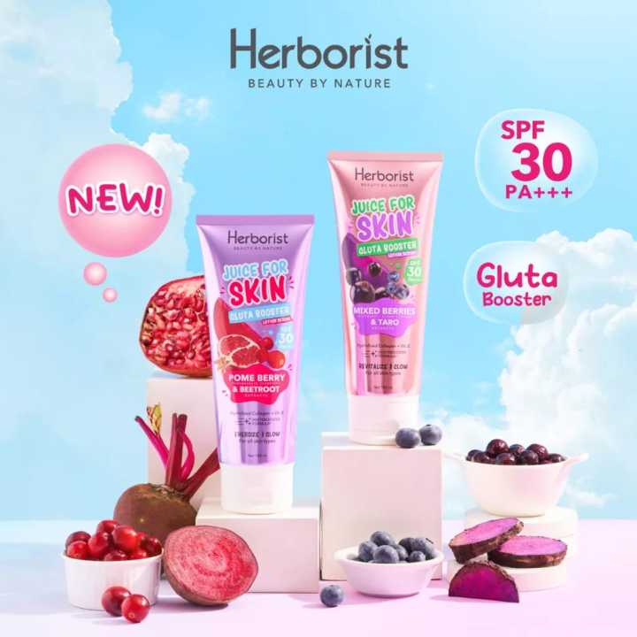 Jual Herborist Juice For Skin Body Serum Lotion Face Scrub Gluta