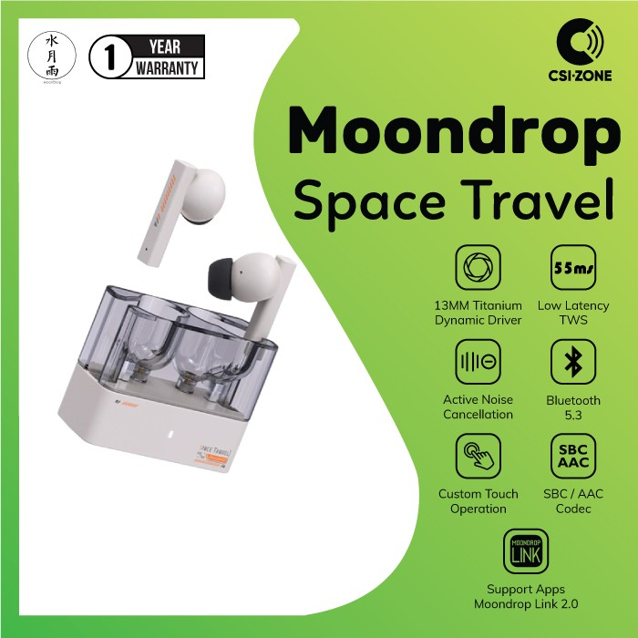 Jual Moondrop Space Travel Bluetooth 5.3 ANC True Wireless / TWS ...